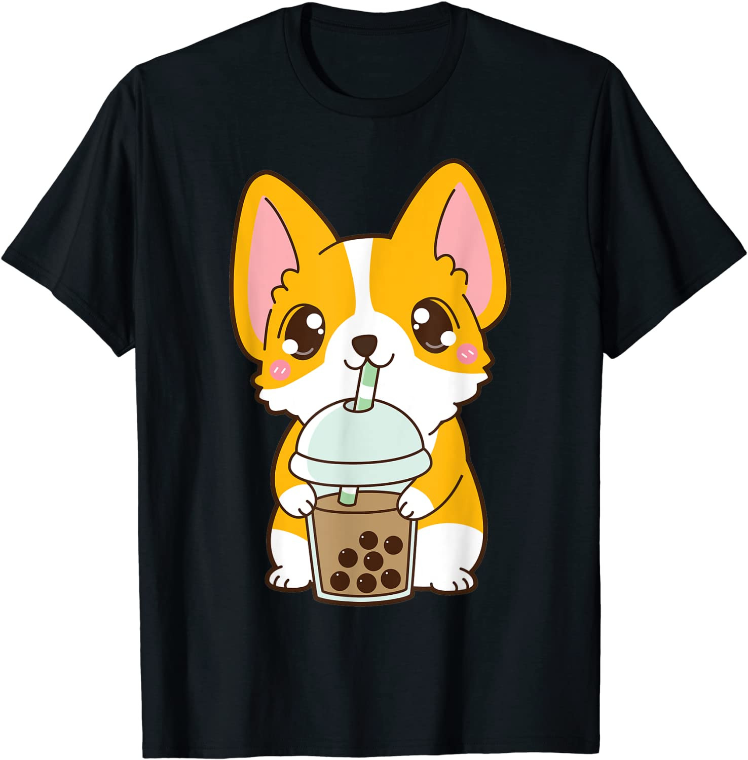 Kawaii Cute Boba Corgi Dog Classic Bubble Pearl Milk Tea