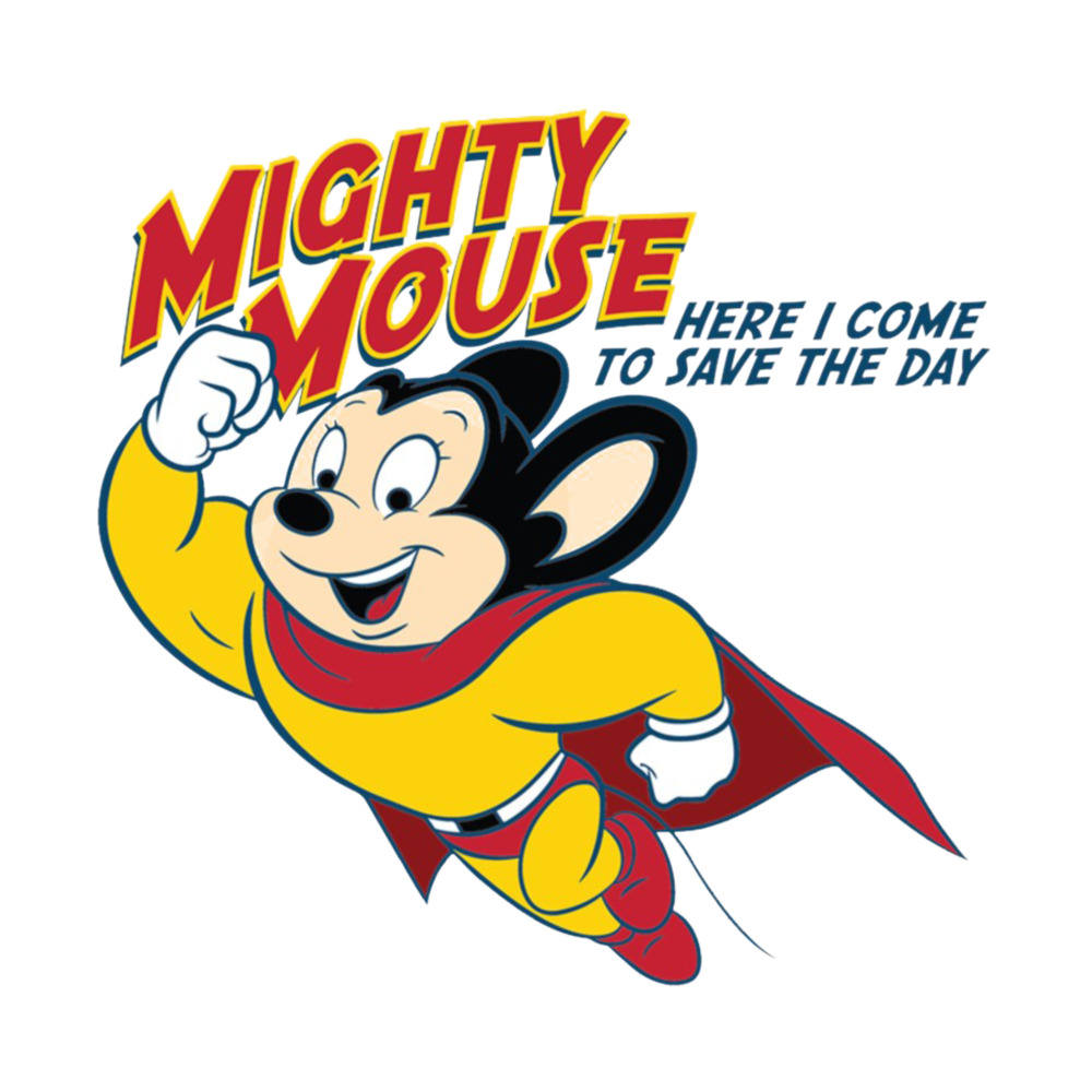 Vintage Mighty Mouse Here I Come To Save The Day